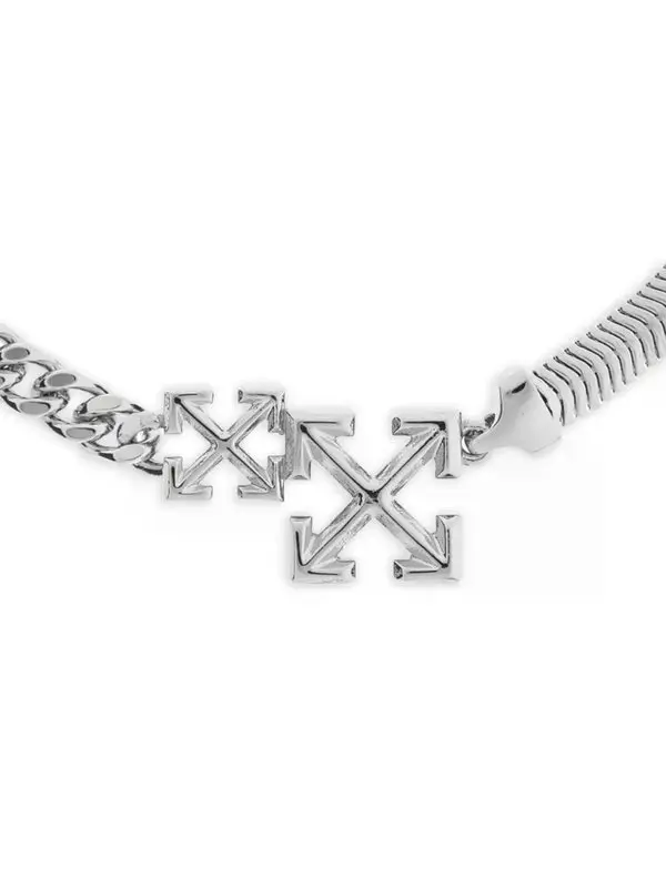 Off-White Arrows-motif Curb-link Bracelet