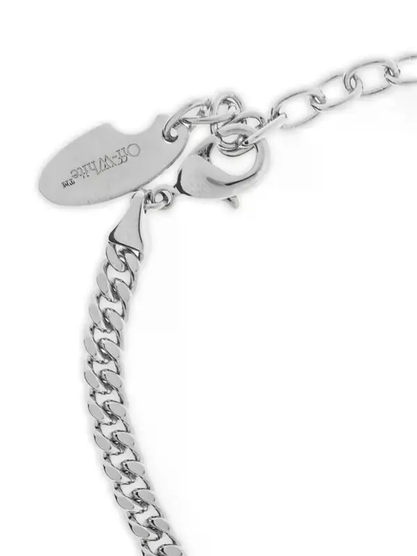 Off-White Arrows-motif Curb-link Bracelet