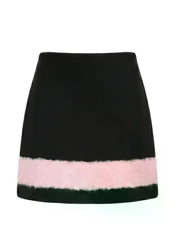 MSGM Faux-fur Trim Mini Skirt