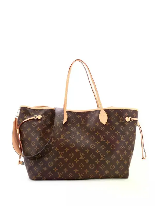 LOUIS VUITTON Neverfull Bandouliere Inside Out Monogram Canvas And Stamped Canvas Gm Tote Bag - Brown