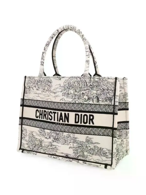 Dior 2020s Medium Book Tote Oblique Monogram Tote Bag