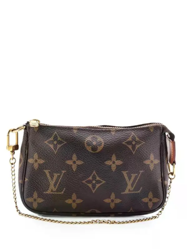 LOUIS VUITTON Pochette Accessoires Monogram Canvas Mini Clutch Bag