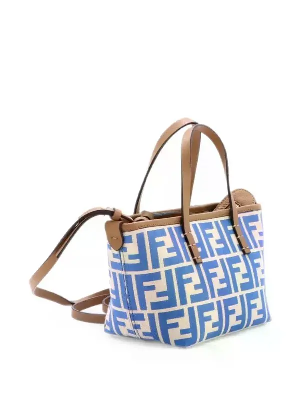 Fendi Roll Tote Zucca Jacquard Mini Satchel