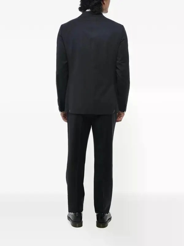 Corneliani Herringbone-pattern Virgin Wool Suit