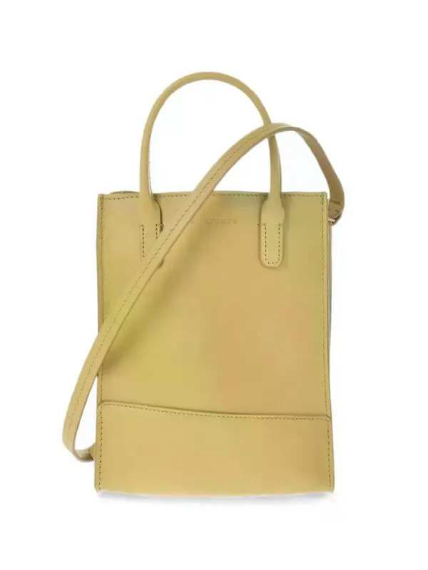 Il Bisonte Leather Tote Bag With Embossed Logo