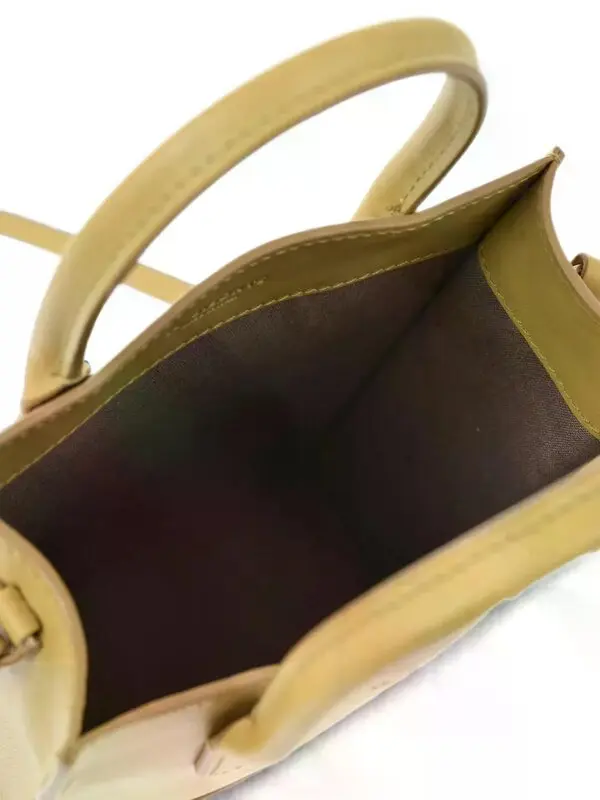Il Bisonte Leather Tote Bag With Embossed Logo