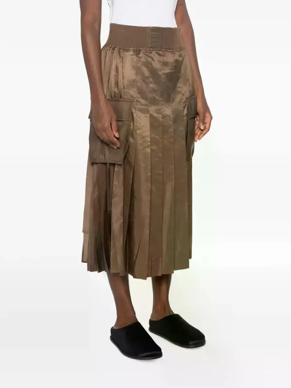 Sacai Pleated Midi Skirt
