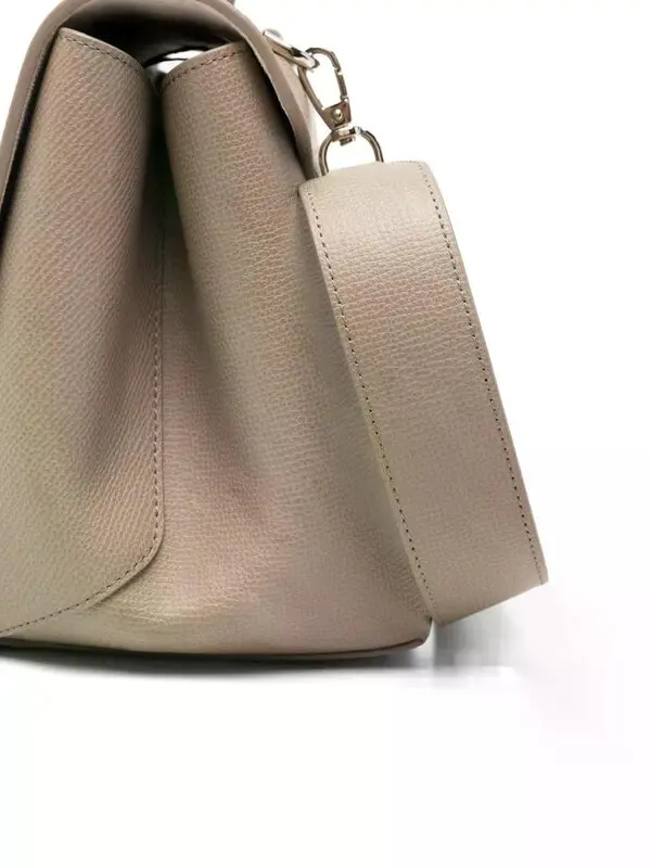 Emporio Armani Grained Leather Tote Bag