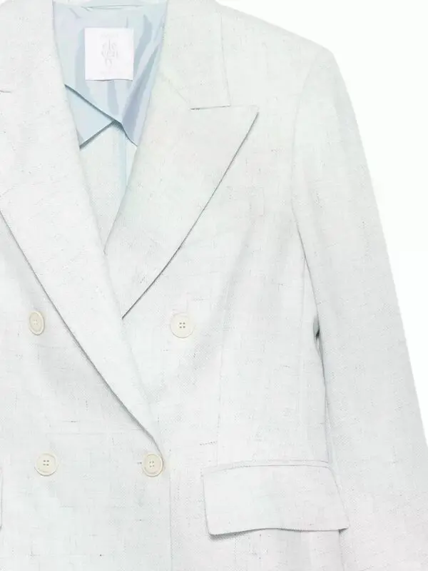 Eleventy Double-breasted Peak-lapel Blazer