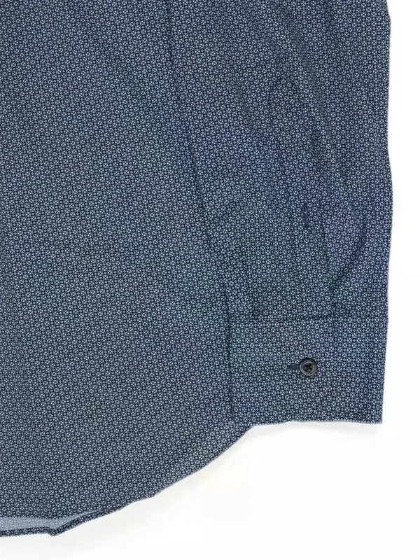 Corneliani Patterned Stretch Shirt