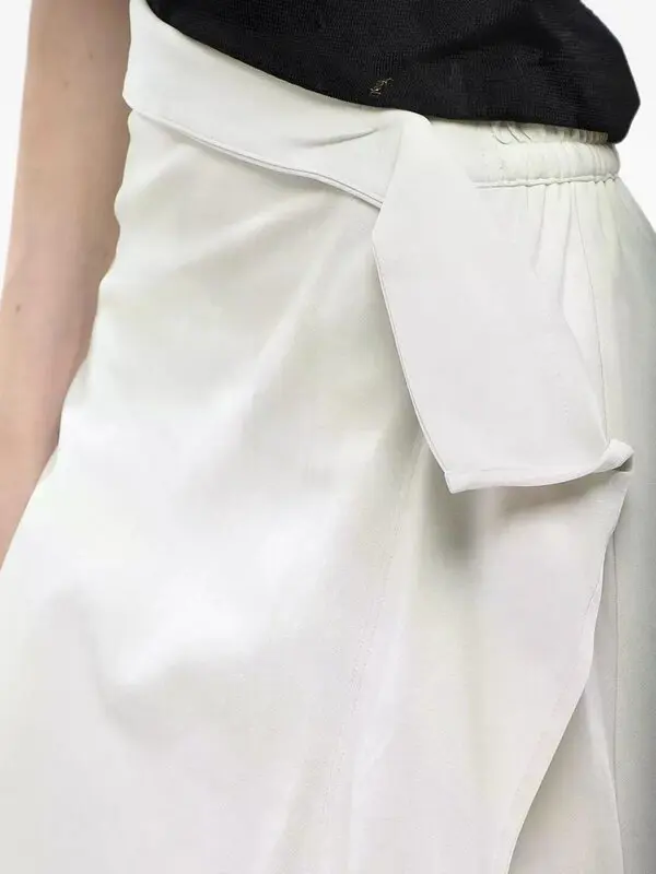 Yohji Yamamoto Asymmetrical Midi Jersey Skirt