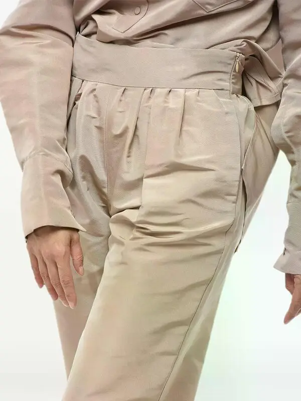 SUPER BLOND Silk Organza Balloon Trousers