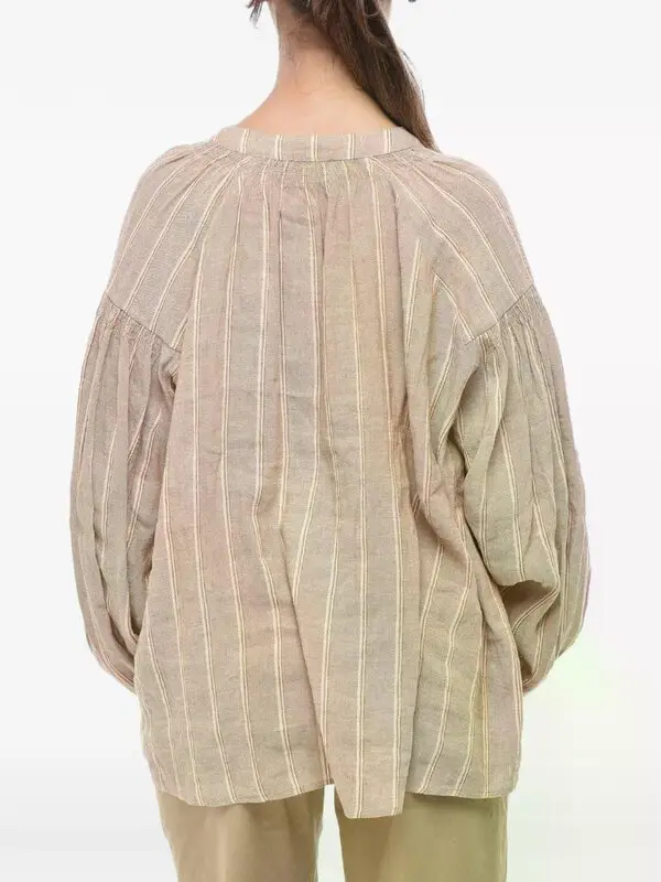 Woolrich Striped V-neck Blouse