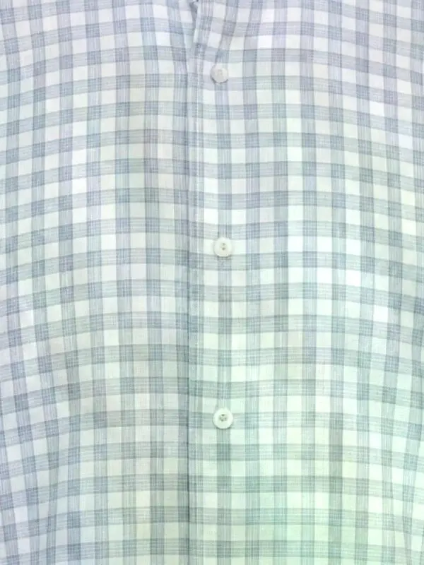Isaia Gingham-check Long-sleeve Shirt