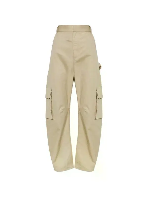 Balenciaga Relaxed Cargo Trousers In Beige