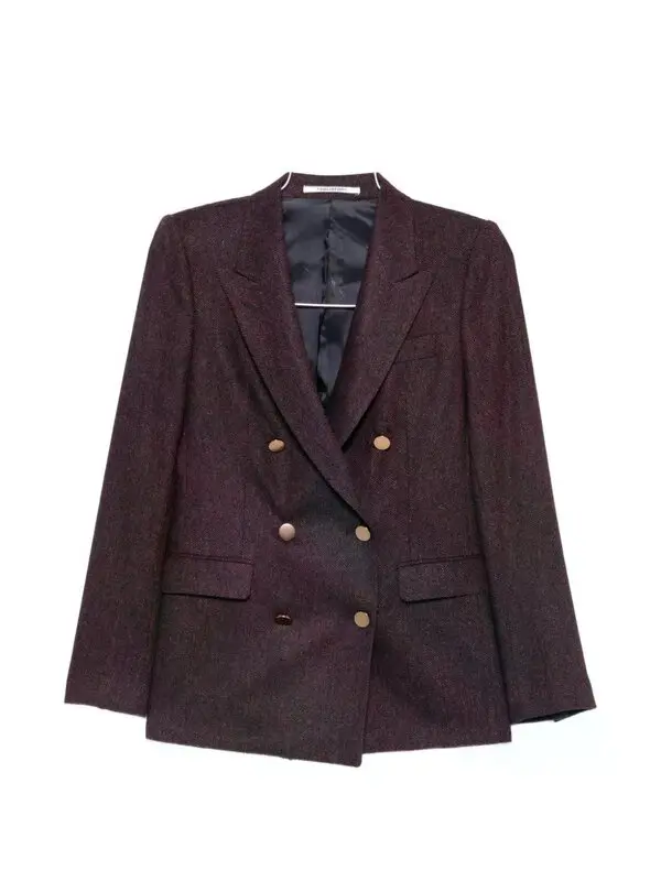Tagliatore Herringbone-pattern Double-breasted Blazer
