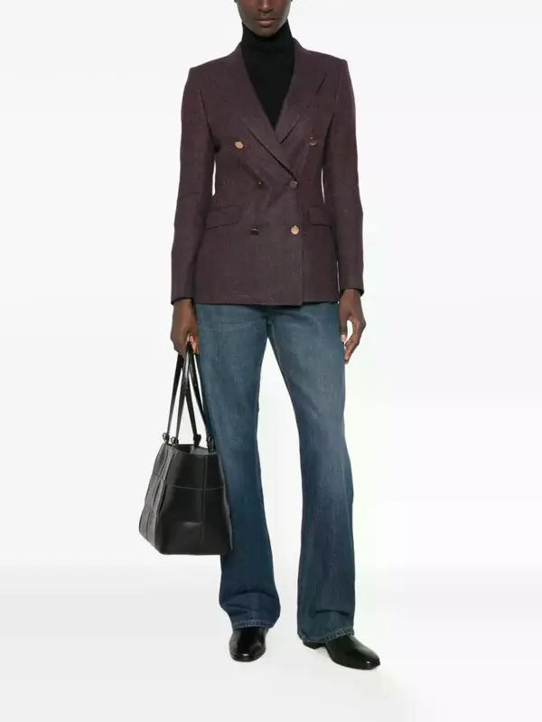 Tagliatore Herringbone-pattern Double-breasted Blazer