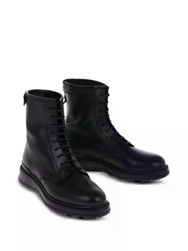 Woolrich Hammered Leather Lace-up Boots