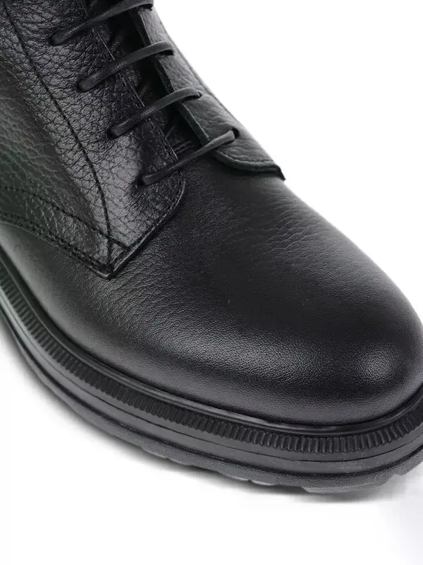 Woolrich Hammered Leather Lace-up Boots