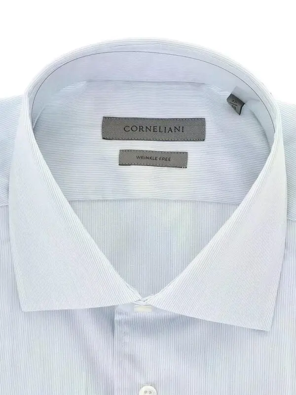 Corneliani Striped French-collar Shirt