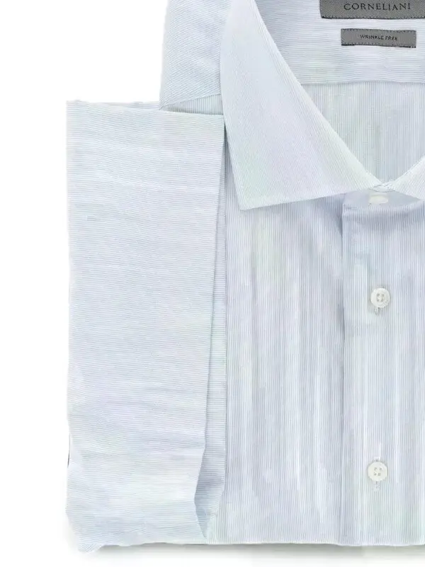 Corneliani Striped French-collar Shirt