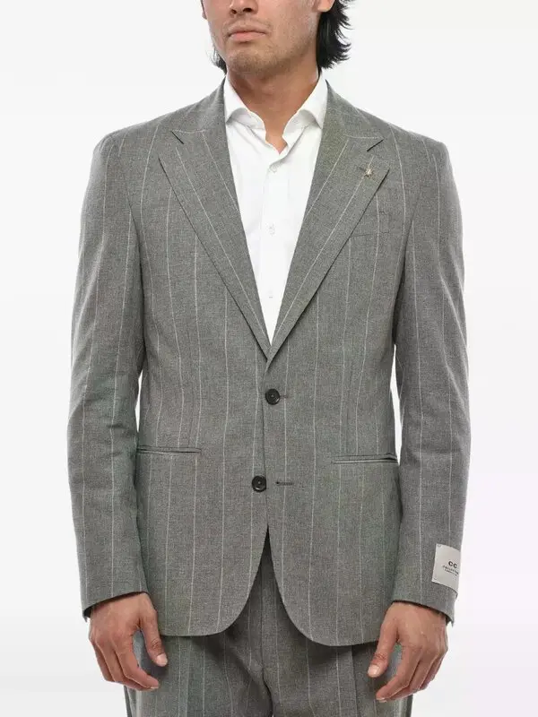 Corneliani Cc Collection Pinstripe Single-breasted Suit