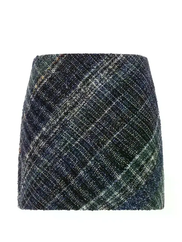 Missoni Wool-blend Check Mini Skirt