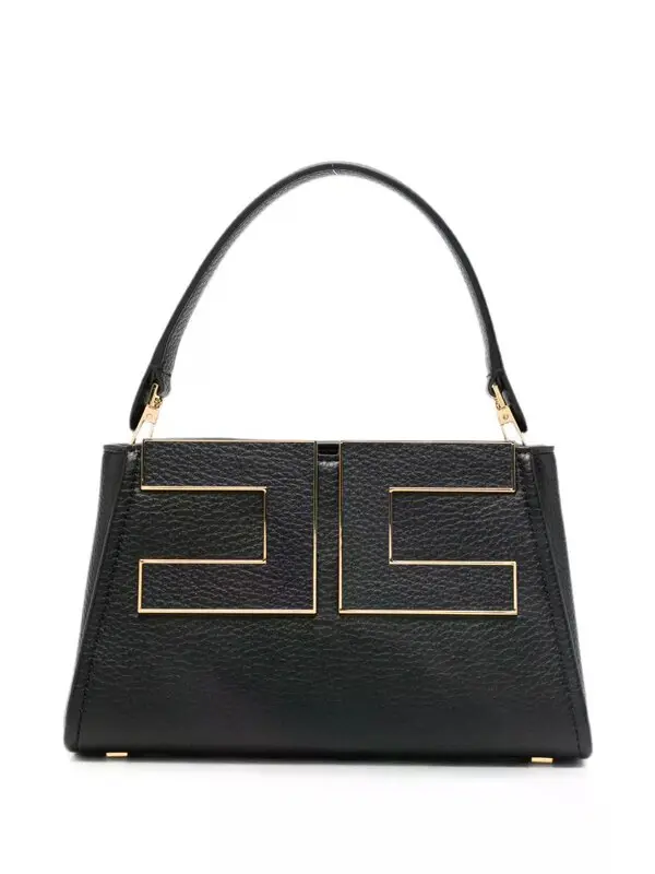 Elisabetta Franchi Logo-plaque Pebbled-effect Tote Bag