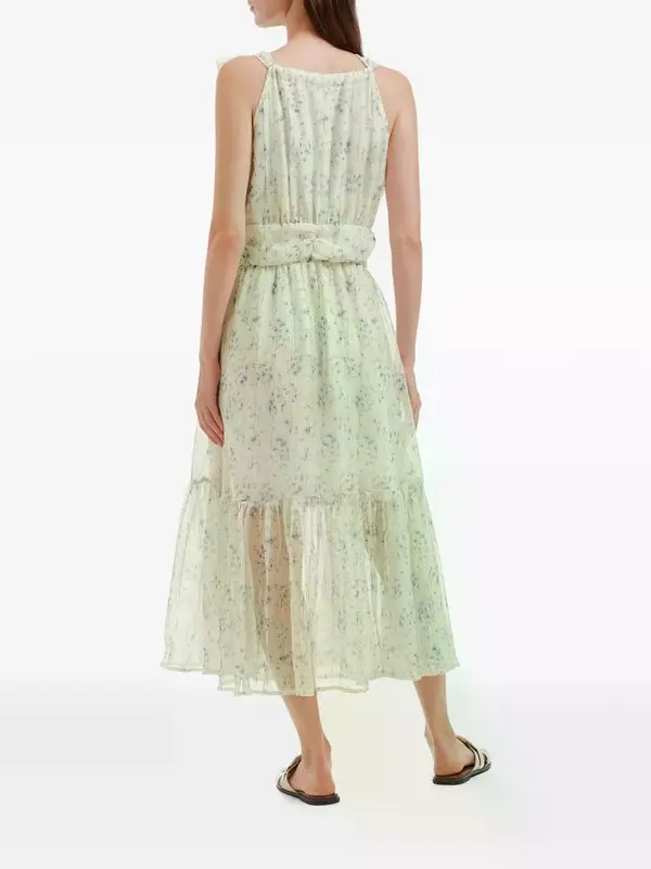 B+AB Floral-print Tiered Midi Dress