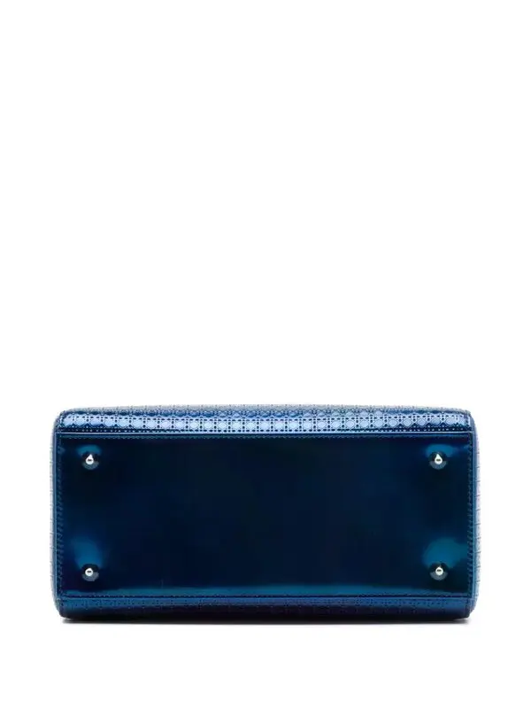 Dior Medium Metallic Patent Microcannage Lady Satchel