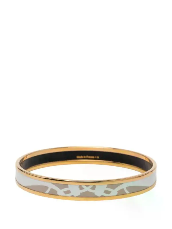 Hermès 2017 Narrow Brides De Gala Tattoo Enamel Bangle 65 Costume Bracelet