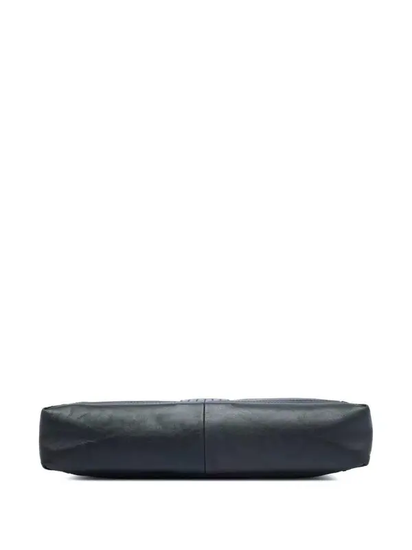 Fendi 2010-2026 Leather Maxi Baguette Flap Bag Shoulder Bag