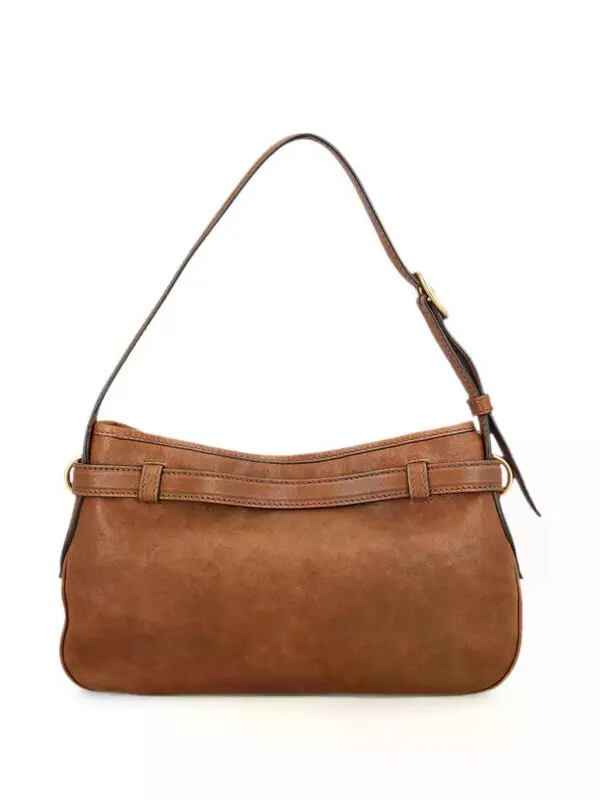 Miu Miu Buckle-detail Logo-embossed Shoulder Bag