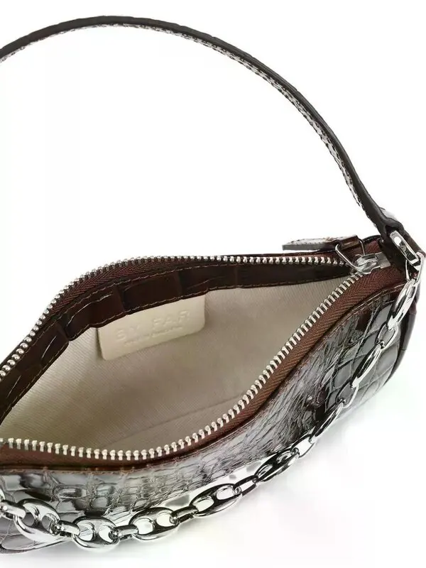 By Far Mini Rachel Crocodile-effect Shoulder Bag