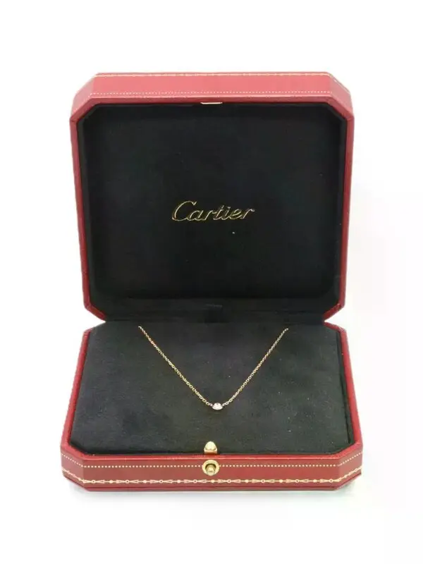 Cartier 18k Rose Diamond Bezel-set Necklace
