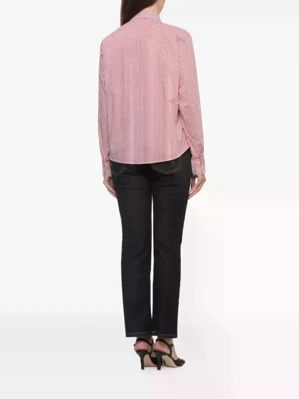 EMME Striped Crystal Embellished Shirt