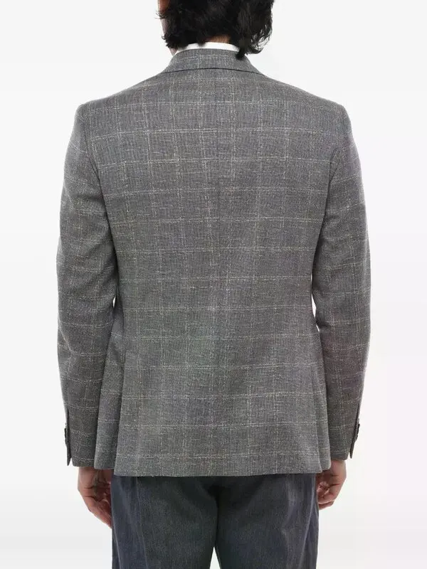 Corneliani Checked Single-breasted Blazer