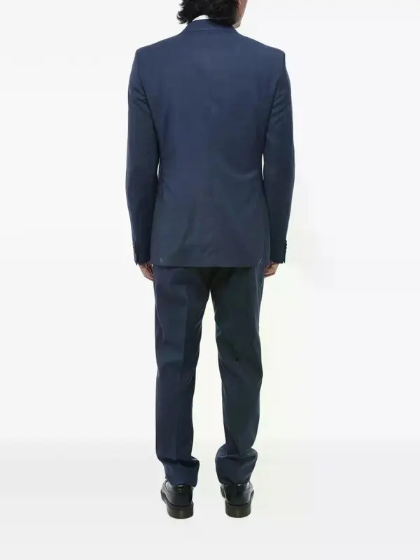 Corneliani Logo-patch Three-piece Wool Suit