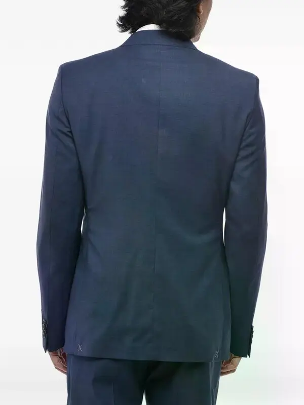 Corneliani Logo-patch Three-piece Wool Suit