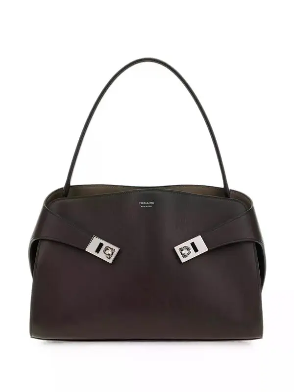 FERRAGAMO Hug Leather Shoulder Bag