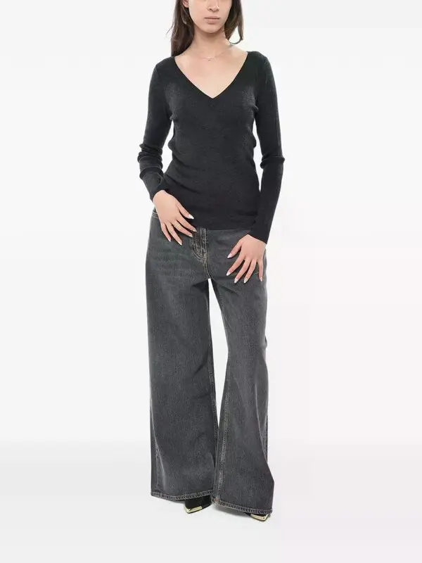 P.a.r.o.s.h Ribbed-knit V-neck Sweater