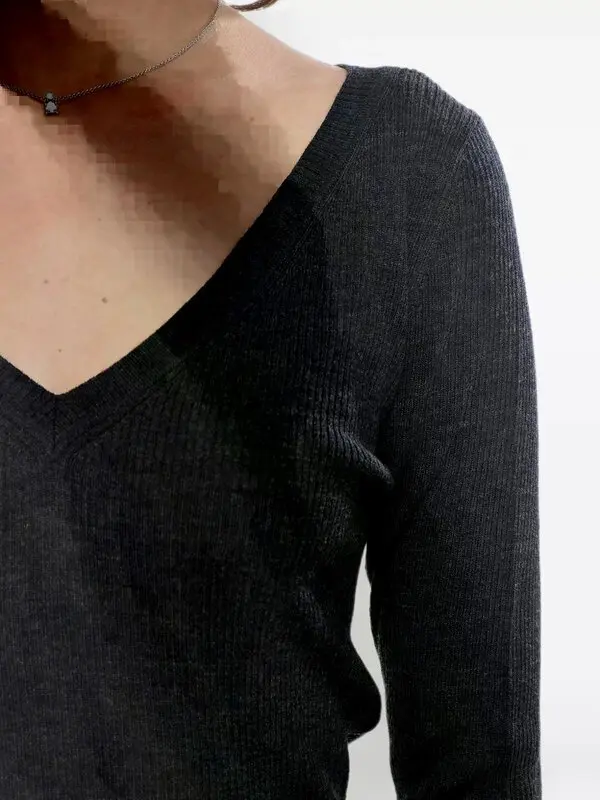 P.a.r.o.s.h Ribbed-knit V-neck Sweater