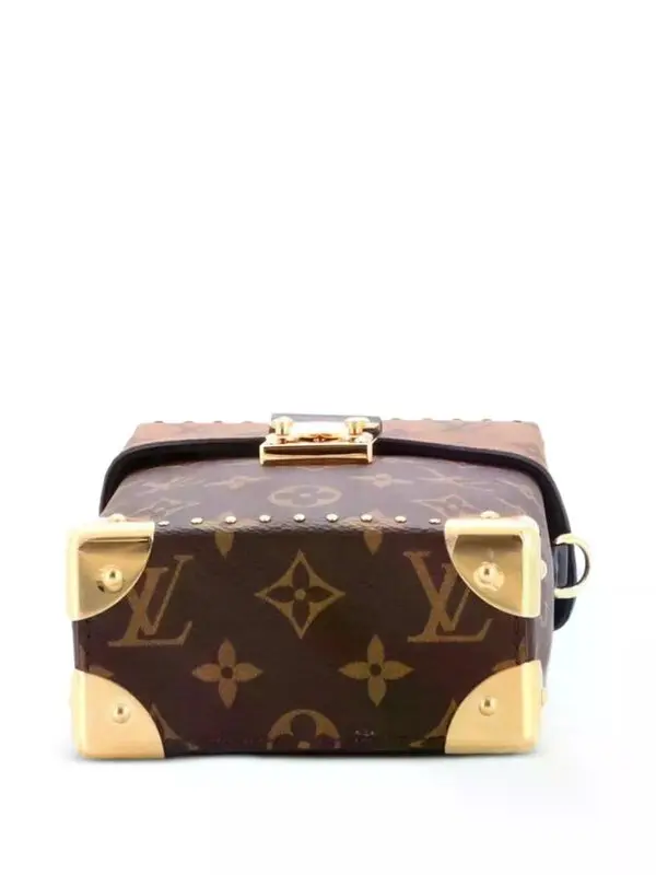 LOUIS VUITTON Studded Reverse Monogram Canvas Camera Box Nm Handbag