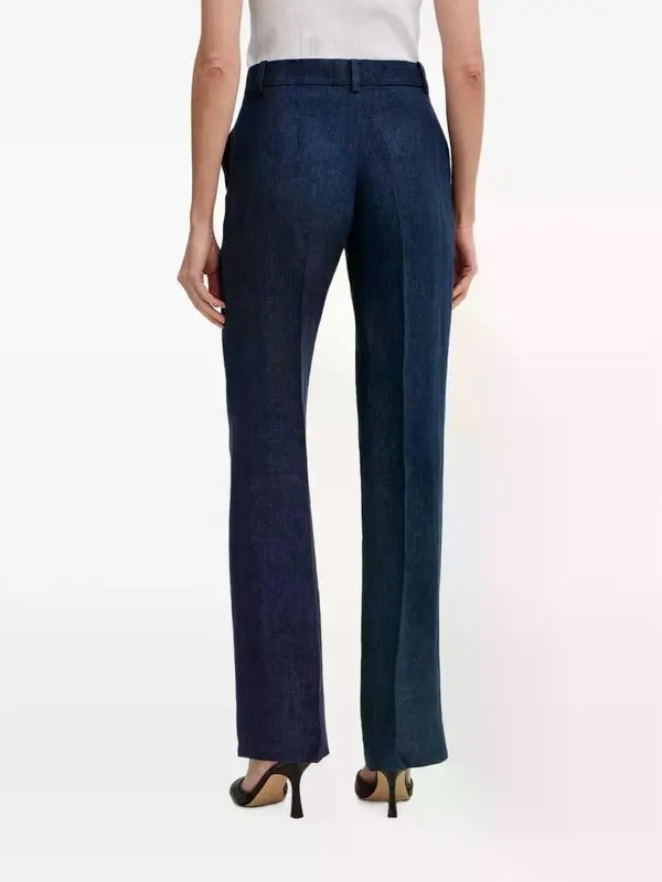Luisa Spagnoli Straight-leg Pressed-crease Trousers