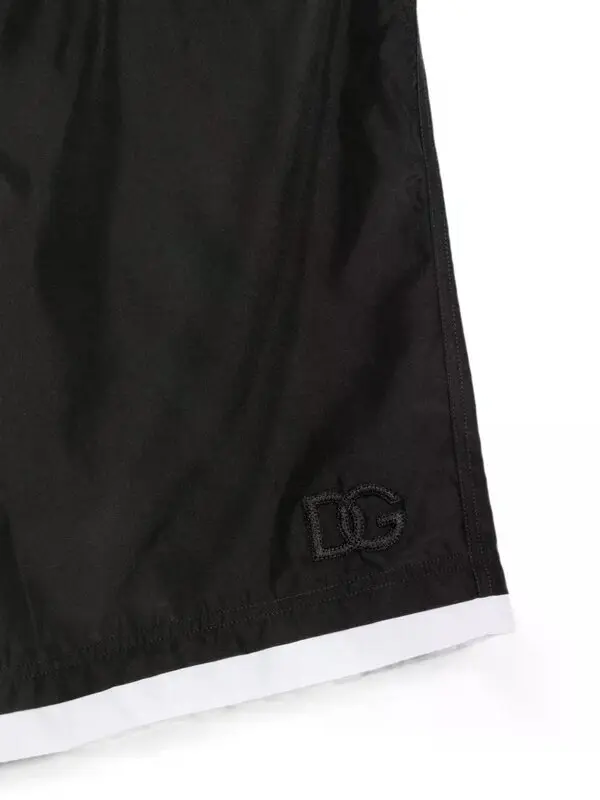 Dolce & Gabbana Logo-patch Drawstring Swim Shorts