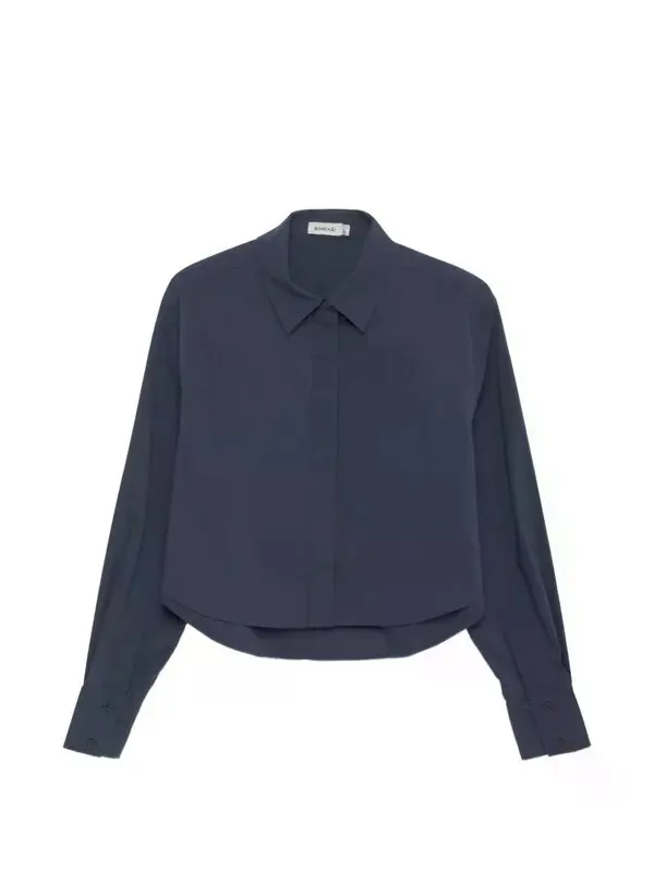 Simkhai Renata Cropped Shirt - Blue