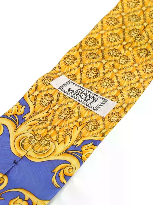 Versace Medusa Baroque Silk Neck Tie