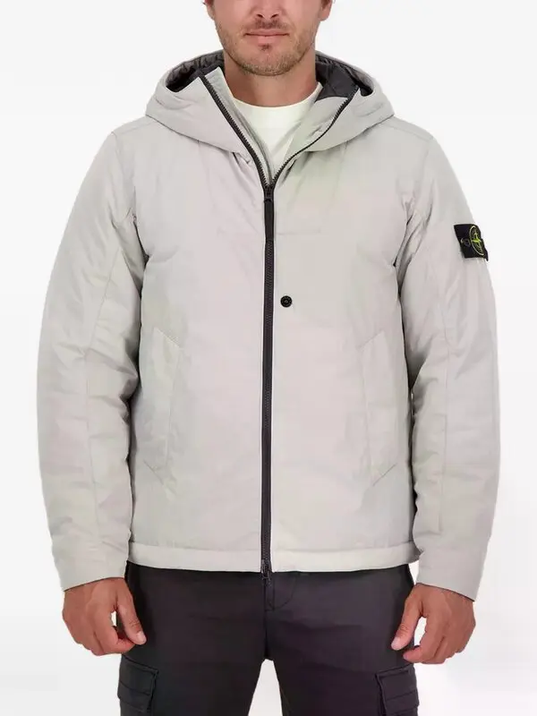 Stone Island Hooded Jacket With Compass Patch