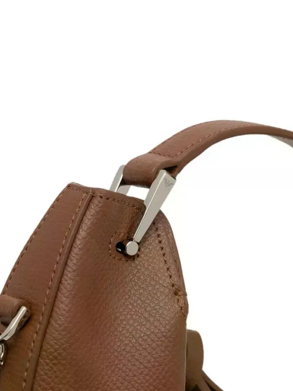 Emporio Armani 1981 Mini Leather Hobo Bag - Brown