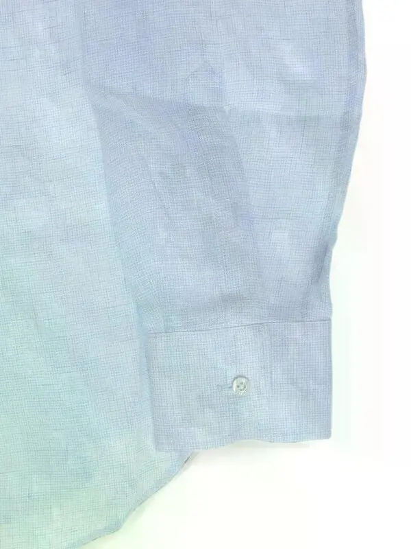 Corneliani French-collar Linen Shirt - Blue